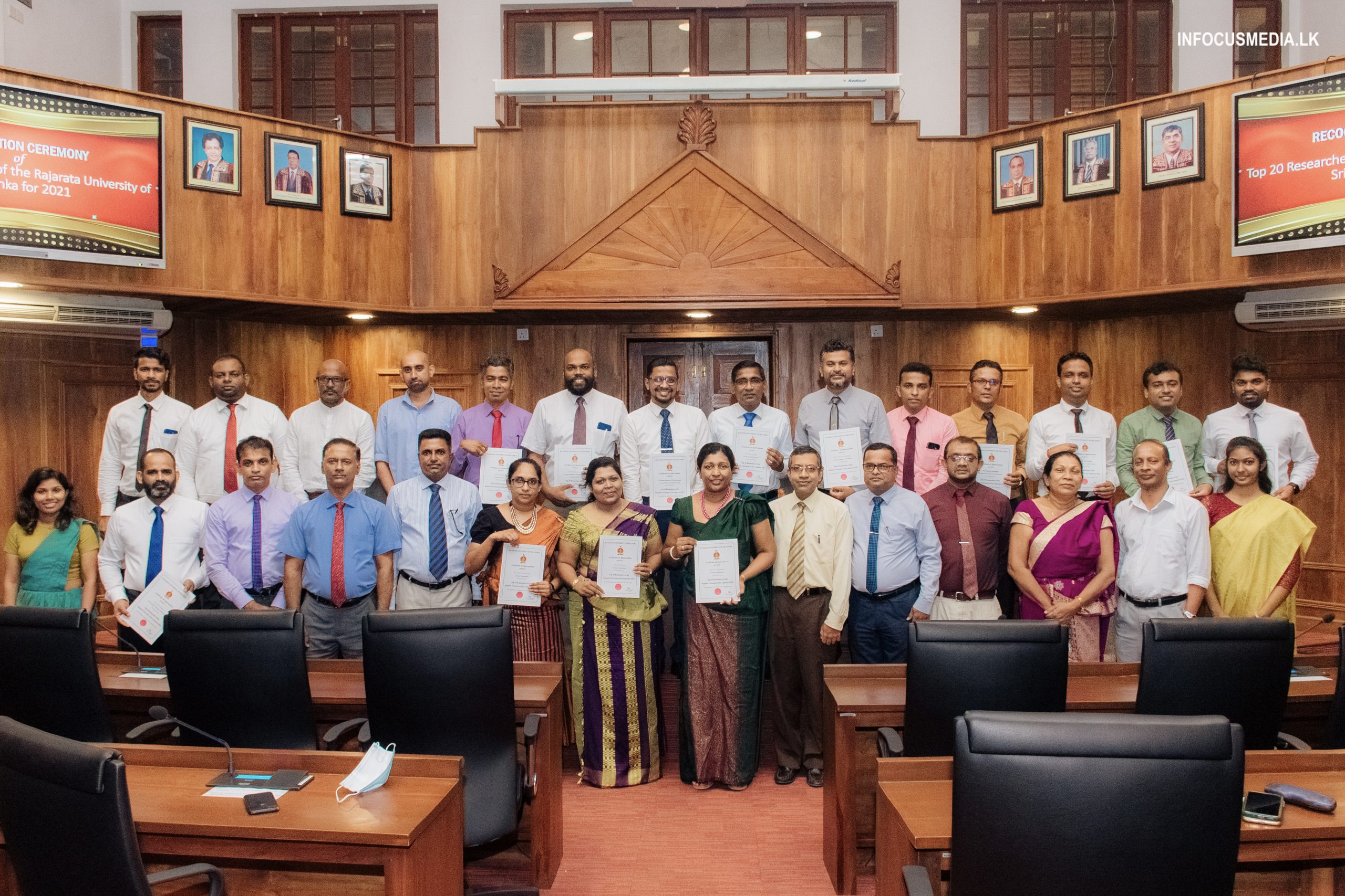 The Recognition Ceremony of Top 20 Researchers of the Rajarata ...