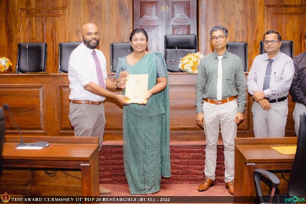 The award ceremony of TOP 20 Researches of the Rajarata University of ...