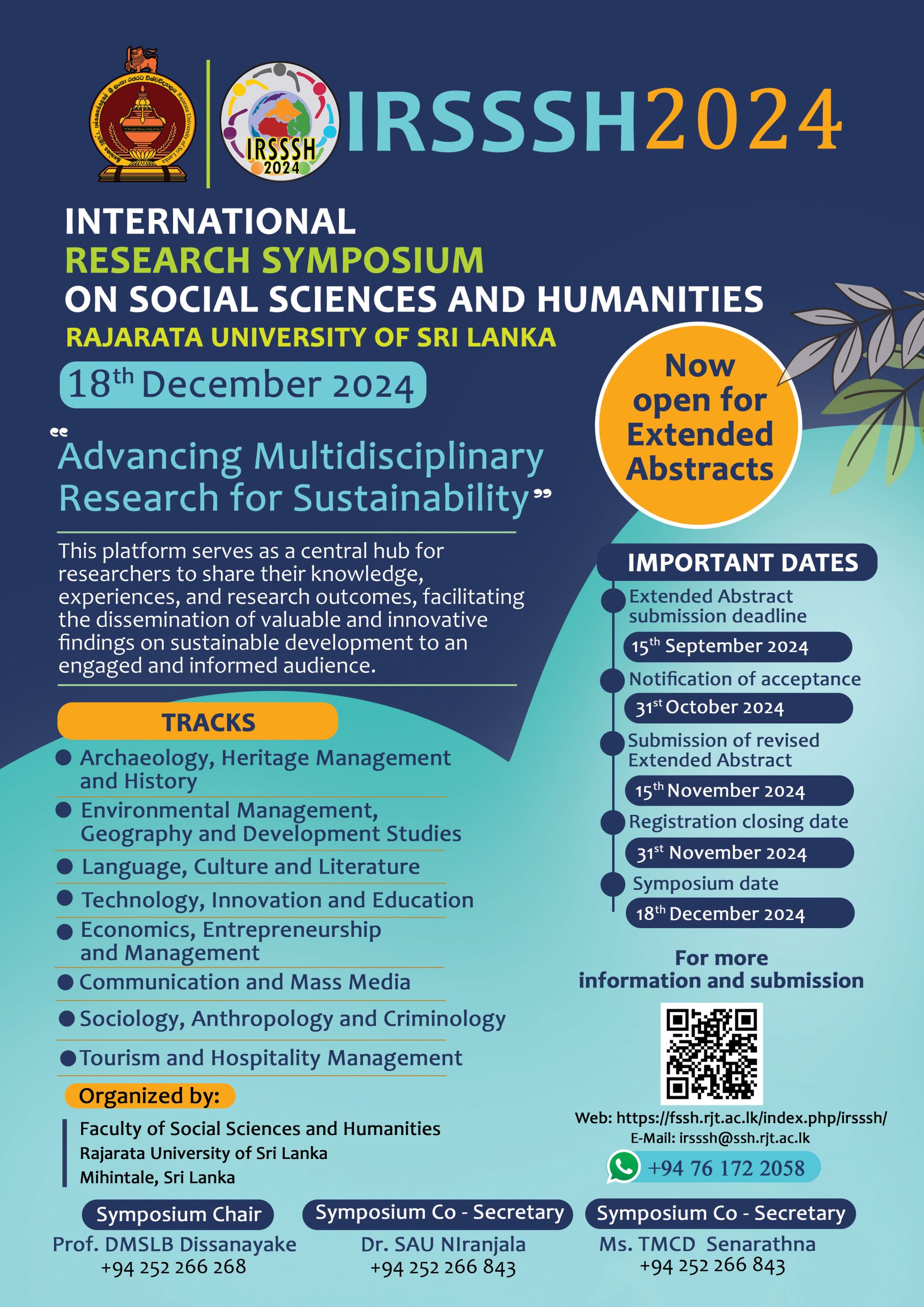 International Research Symposium on Social Sciences and Humanities ...